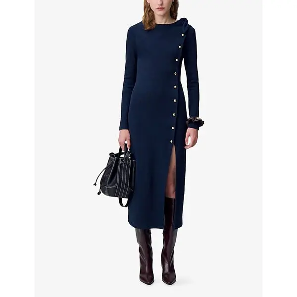 claudie pierlot knitted dress Long knitted dress