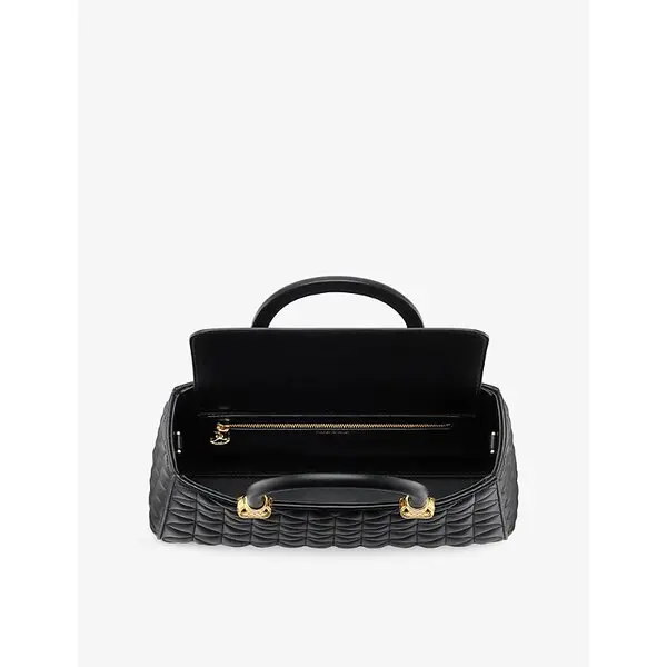 BVLGARI Leather Top-handle Bag - Black