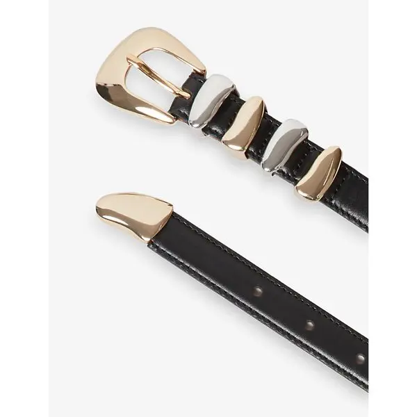 Claudie Pierlot Sculpted-loop Leather Belt