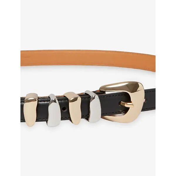 Claudie Pierlot Sculpted-loop Leather Belt