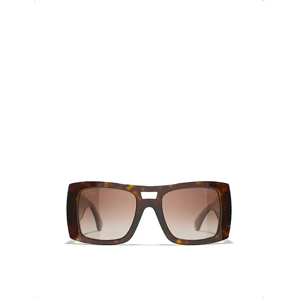 Chanel Ch5539 Square-frame Sunglasses - Brown