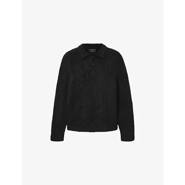 ALLSAINTS Brushed-texture Stretch-knit Jumper