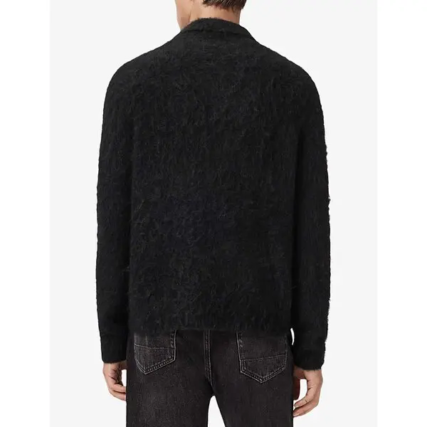 ALLSAINTS Brushed-texture Stretch-knit Jumper
