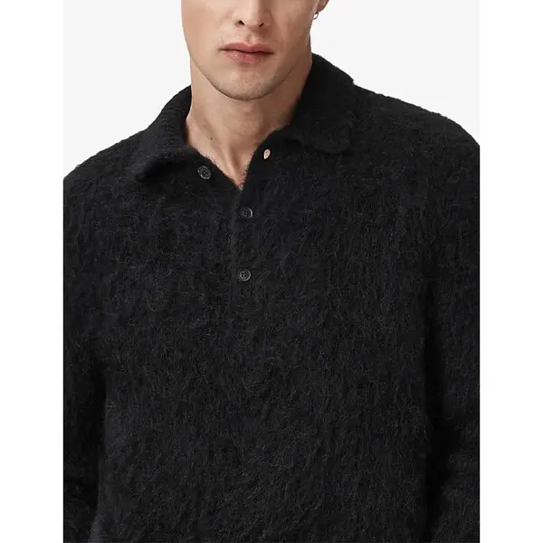 ALLSAINTS Brushed-texture Stretch-knit Jumper