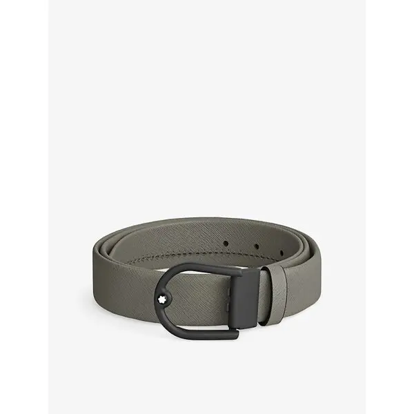 Montblanc Horseshoe Buckle Leather Belt - Multi-coloured