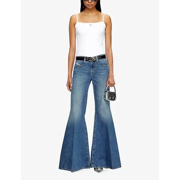 DIESEL® 1970 D-bleess Flared Low-rise Jeans - 01