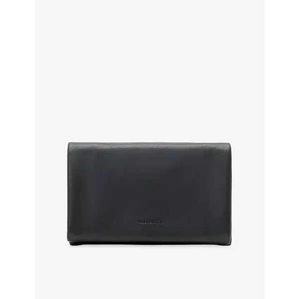 ALLSAINTS Harluna Logo-debossed Leather Wallet - Black
