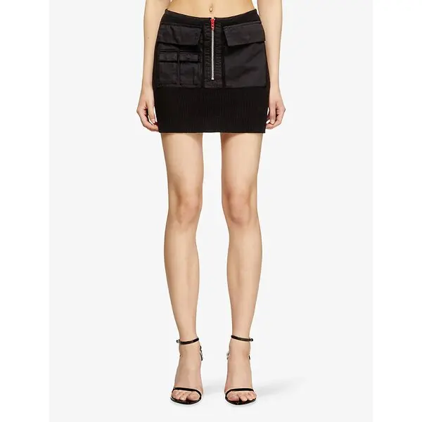 DIESEL® Cotton Mini Skirt With Flap-pockets - 900
