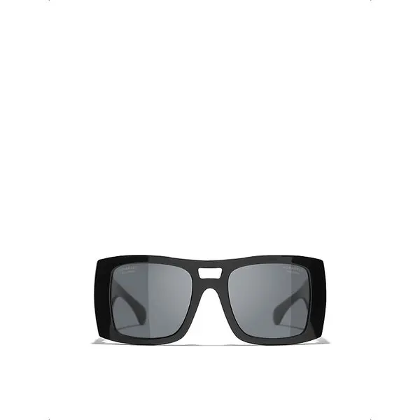 Chanel Square-frame Sunglasses - Black