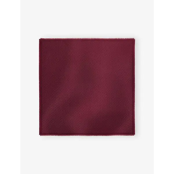 CARTIER C De Wool And Silk Shawl - Grape