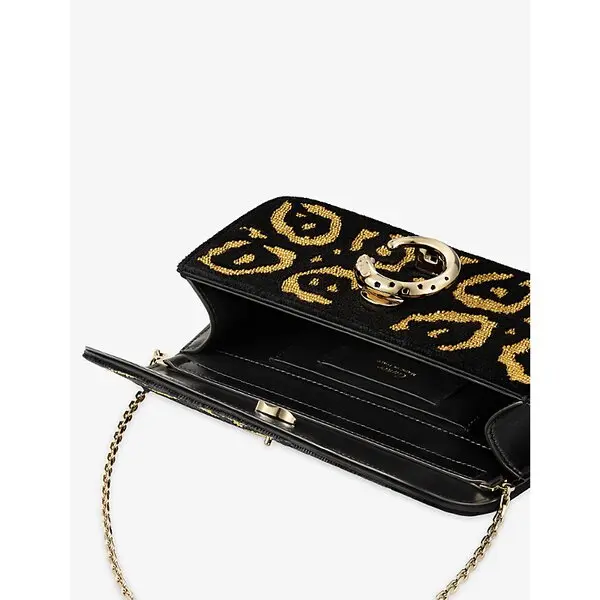 CARTIER Panthère C De Beaded Shoulder Bag