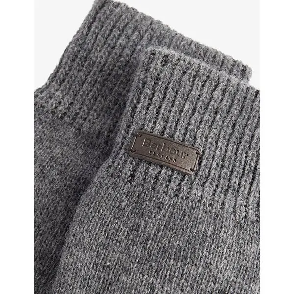 Barbour Carlton Wool-blend Knitted Gloves - Grey