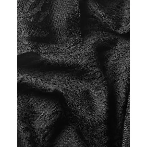 Cartier C De Wool And Silk-blend Shawl