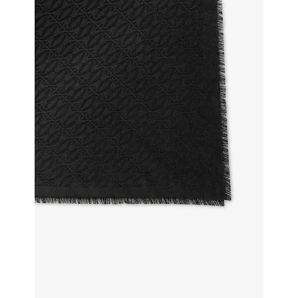 Cartier C De Wool And Silk-blend Shawl