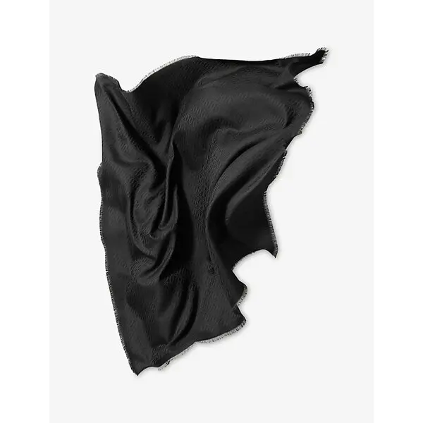 Cartier C De Wool And Silk-blend Shawl