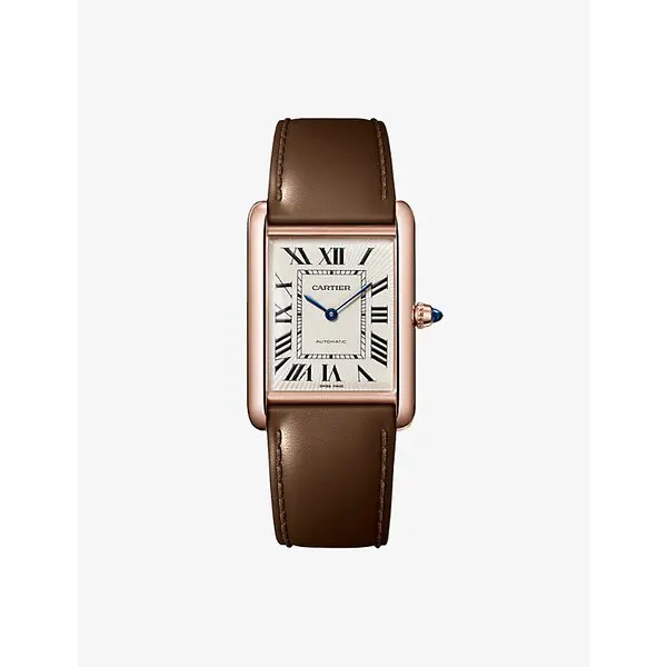 CARTIER Tank Louis Large 18ct Rose-gold Watch - Rose Gold