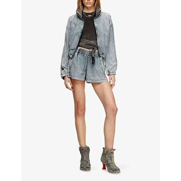 DIESEL® Denim-effect Woven Shorts