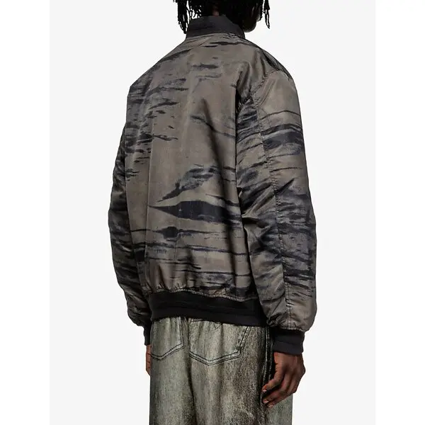 DIESEL® Logo-plaque Nylon Bomber Jacket - 02