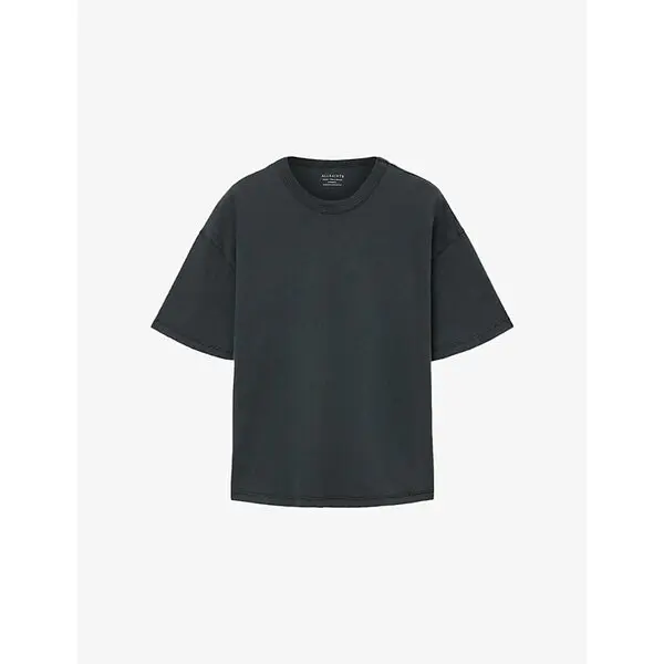 ALLSAINTS Cole Crewneck Cotton T-shirt - Washed Black