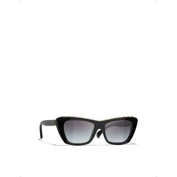 Chanel Butterfly-frame Acetate Sunglasses