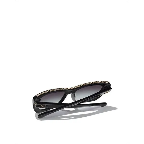 Chanel Butterfly-frame Acetate Sunglasses