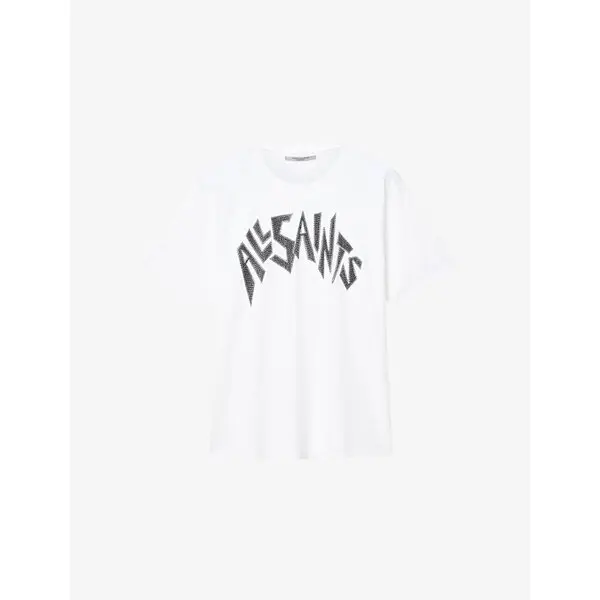 ALLSAINTS Zinc Logo-print Cotton T-shirt - Optic White