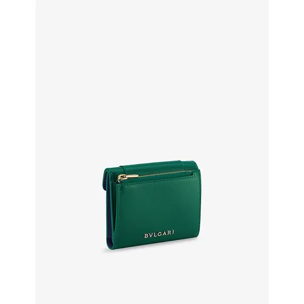 BVLGARI Serpenti Forever Leather Wallet - Green