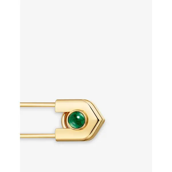 Cartier C De Aventurine Pin