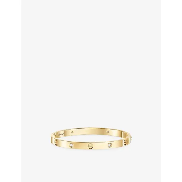 CARTIER Love Diamond Bracelet - Yellow Gold