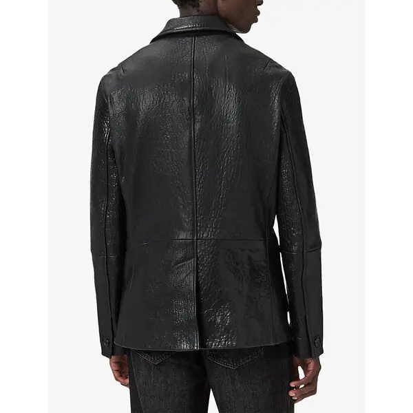 ALLSAINTS Shadwell Single-breasted Leather Blazer
