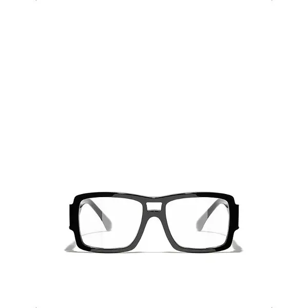 Chanel Square-frame Optical Glasses - Black