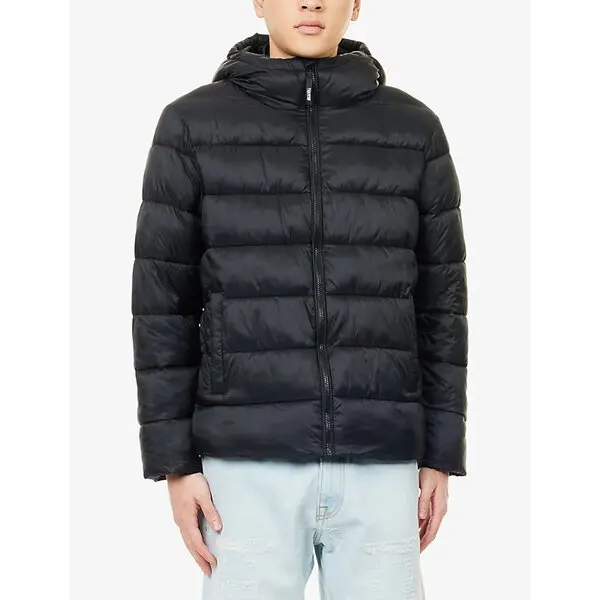 Trapstar Brand-patch Padded Shell Jacket - Black