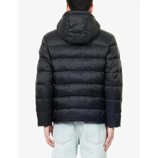 Trapstar Brand-patch Padded Shell Jacket - Black