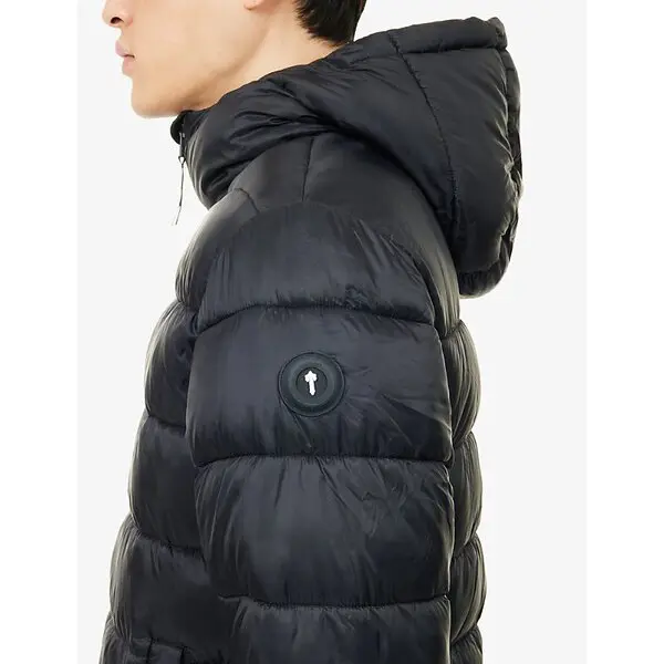 Trapstar Brand-patch Padded Shell Jacket - Black