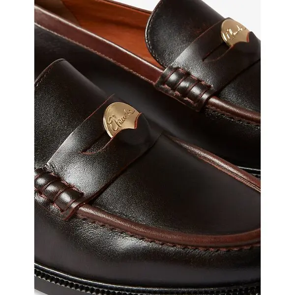 Claudie Pierlot Embellished Leather Loafers