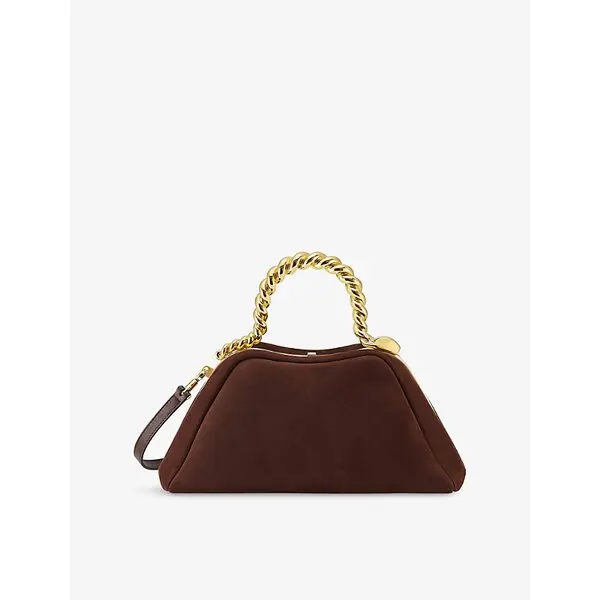 BVLGARI Geraldine Guyot X Serpentine Mini Top Handle Bag - Brown