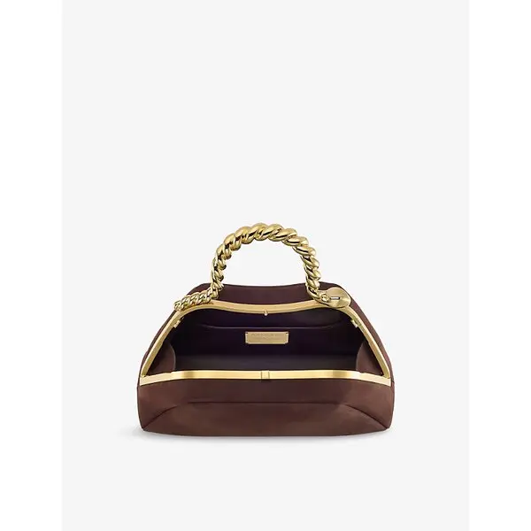 BVLGARI Geraldine Guyot X Serpentine Mini Top Handle Bag - Brown