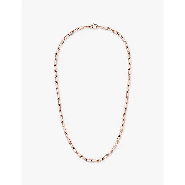 CARTIER Santos De Medium 18ct Rose-gold Chain Necklace - Rose Gold