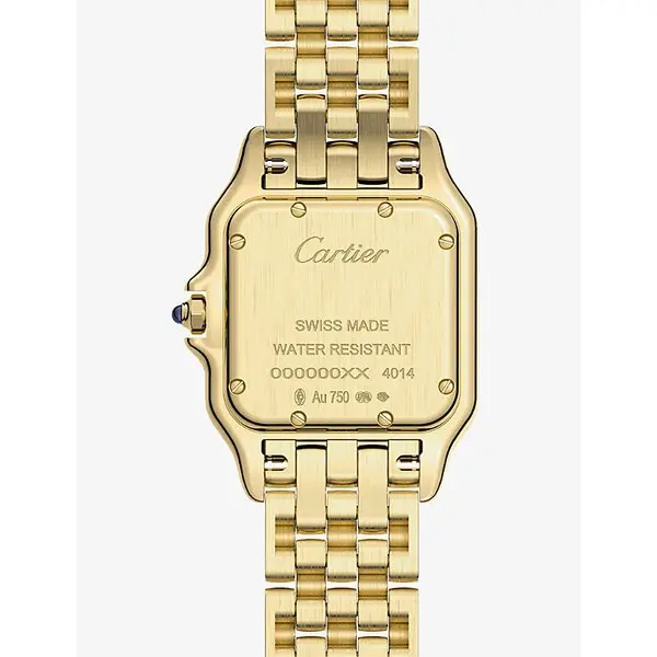 Cartier Panthère De 18ct Yellow Quartz Watch - Gold