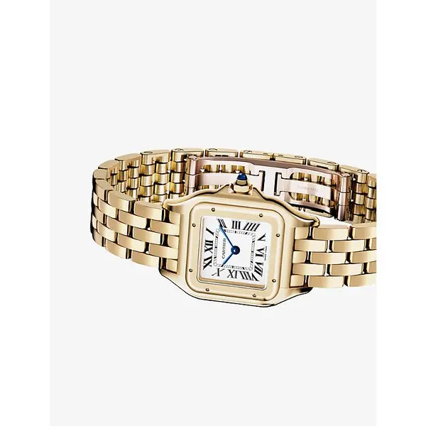 Cartier Panthère De 18ct Yellow Quartz Watch - Gold