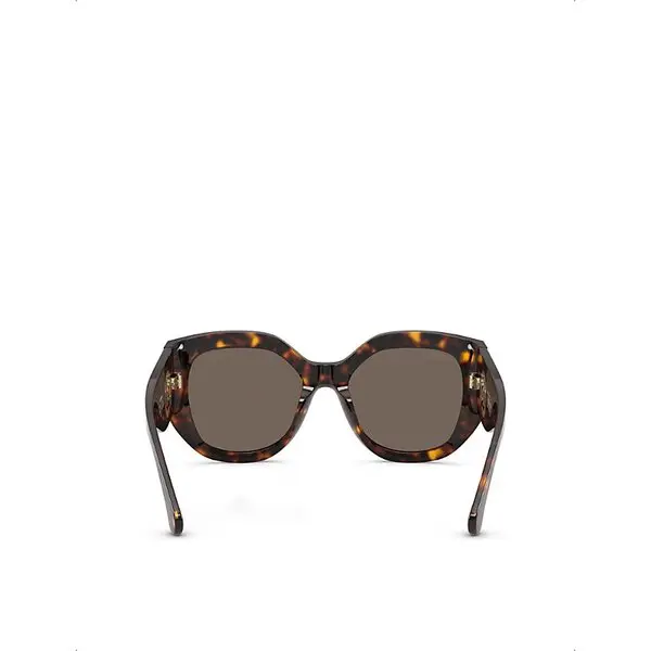 Chanel Butterfly-frame Acetate Sunglasses - Brown