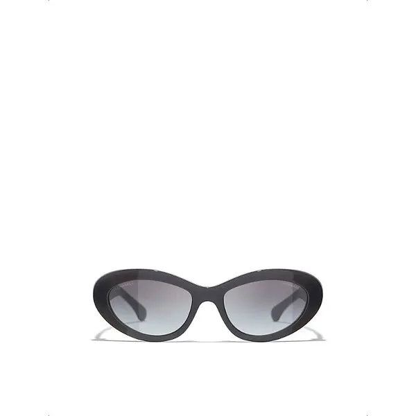 Chanel Acetate Cat-eye Sunglasses - Grey