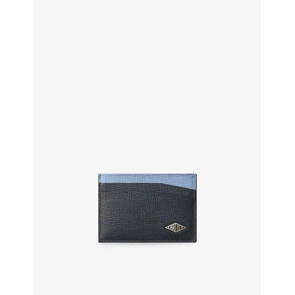 CARTIER Losange Double Leather Card Holder - Grey