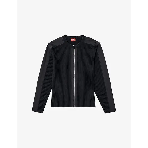 DIESEL® Cotton-knit Zip-up Cardigan - 900