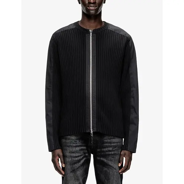 DIESEL® Cotton-knit Zip-up Cardigan - 900