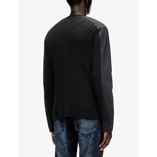 DIESEL® Cotton-knit Zip-up Cardigan - 900