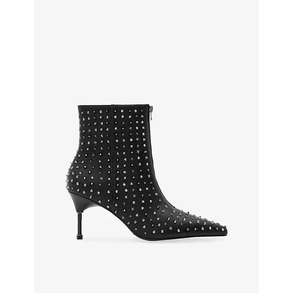 ALLSAINTS Natasha Studded Leather Ankle Boots