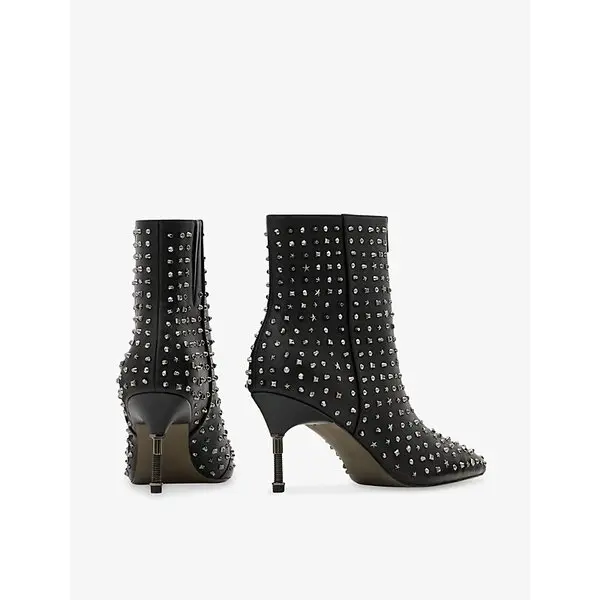 ALLSAINTS Natasha Studded Leather Ankle Boots