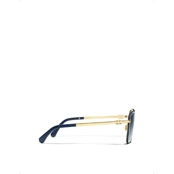 Chanel Cat Eye-frame Metal Sunglasses