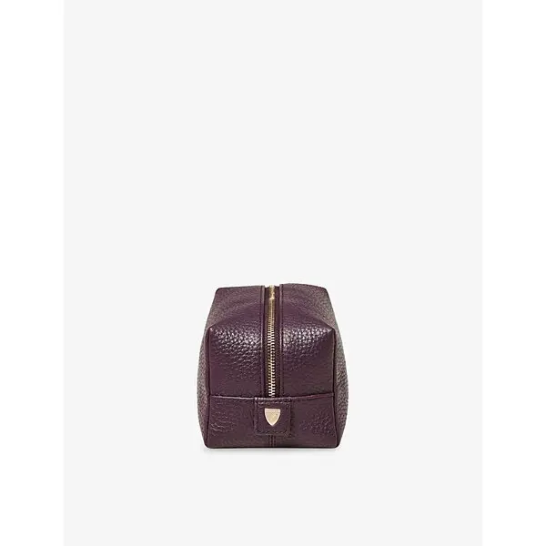 ASPINAL OF LONDON London Medium Leather Cosmetic Case - Fig